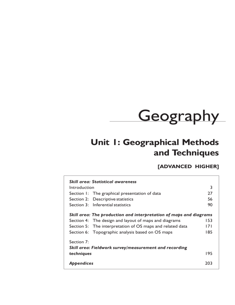 Advanced Higher Geography Methods Guide