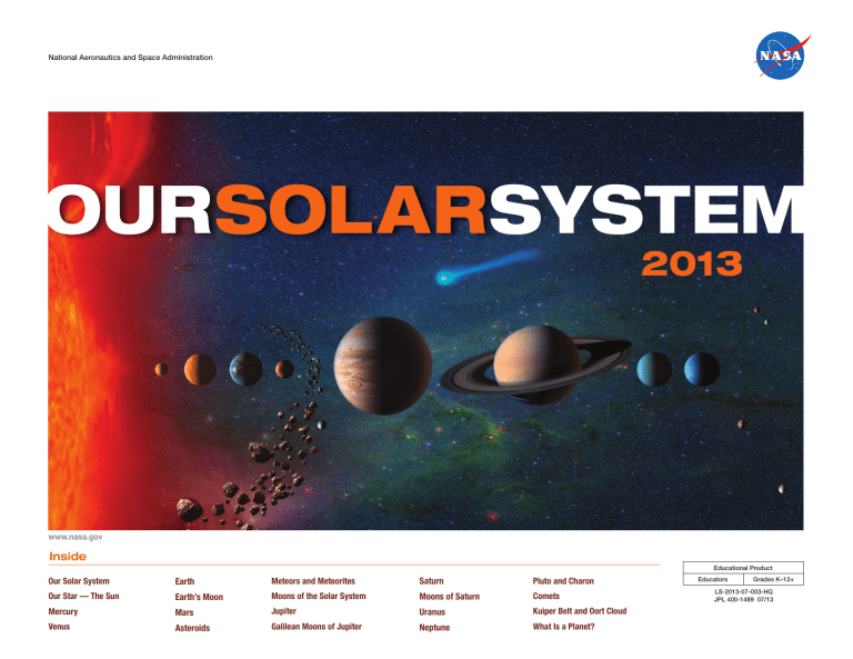 NASA Our Solar System 2013 Educational Guide