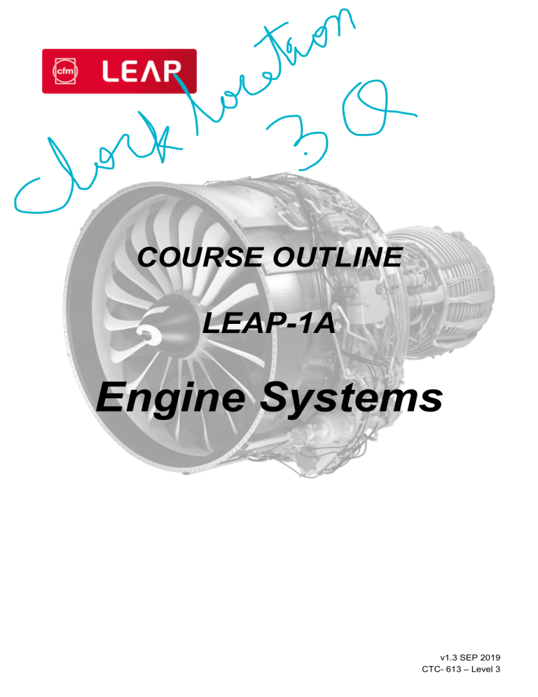 LEAP-1A Engine Systems Course Outline CTC-613