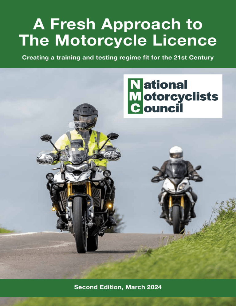 UK Motorcycle Licence Reform Proposals 2024