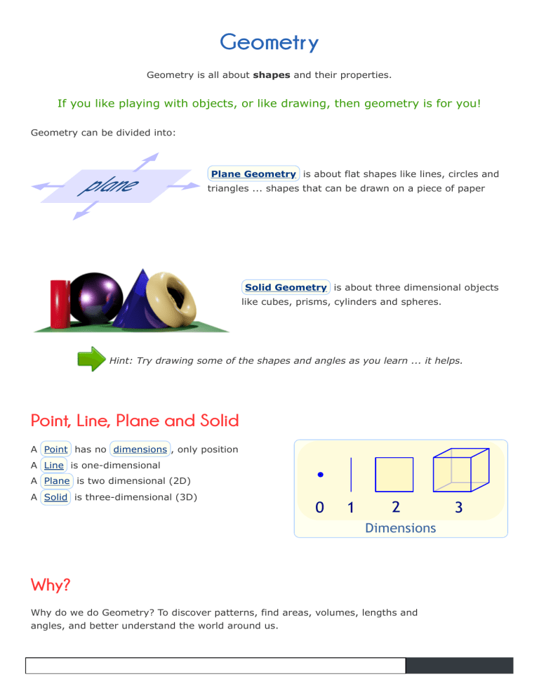 Plane Geometry: Angles, Shapes, and Polygons Guide