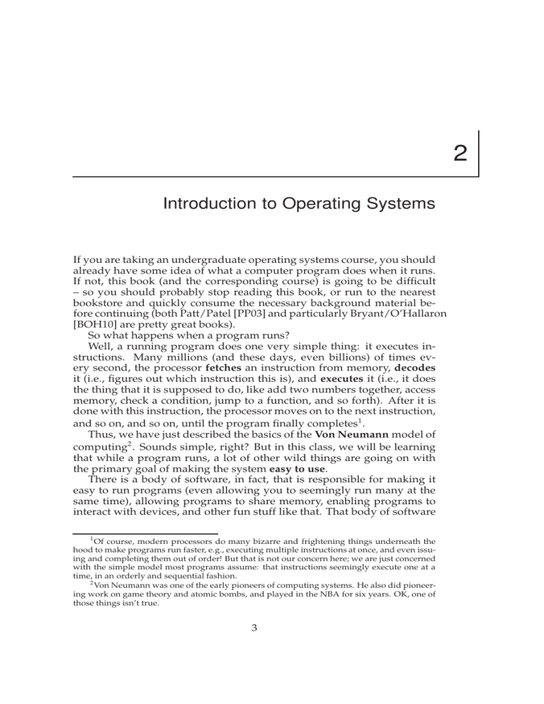 Introduction to Operating Systems Textbook