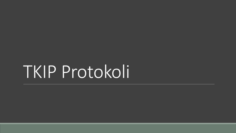 TKIP Protokoli: Xavfsizlik Protokoli Haqida
