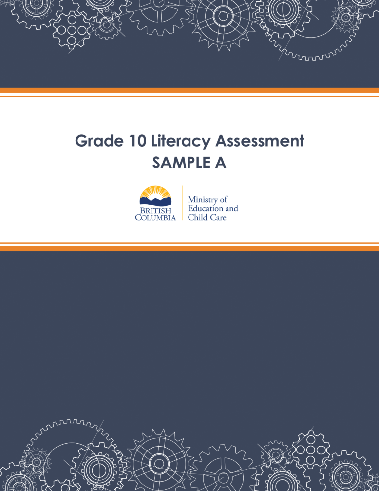 Grade 10 Literacy Assessment Sample A