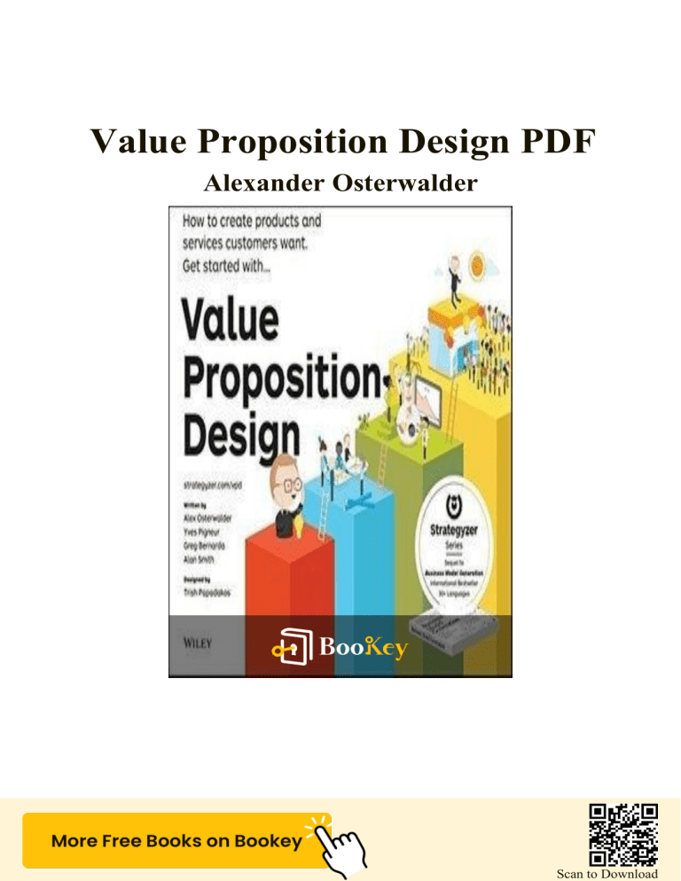 Value Proposition Design PDF by Alexander Osterwalder