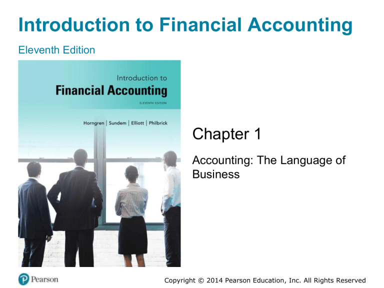 Introduction To Financial Accounting Chapter 1