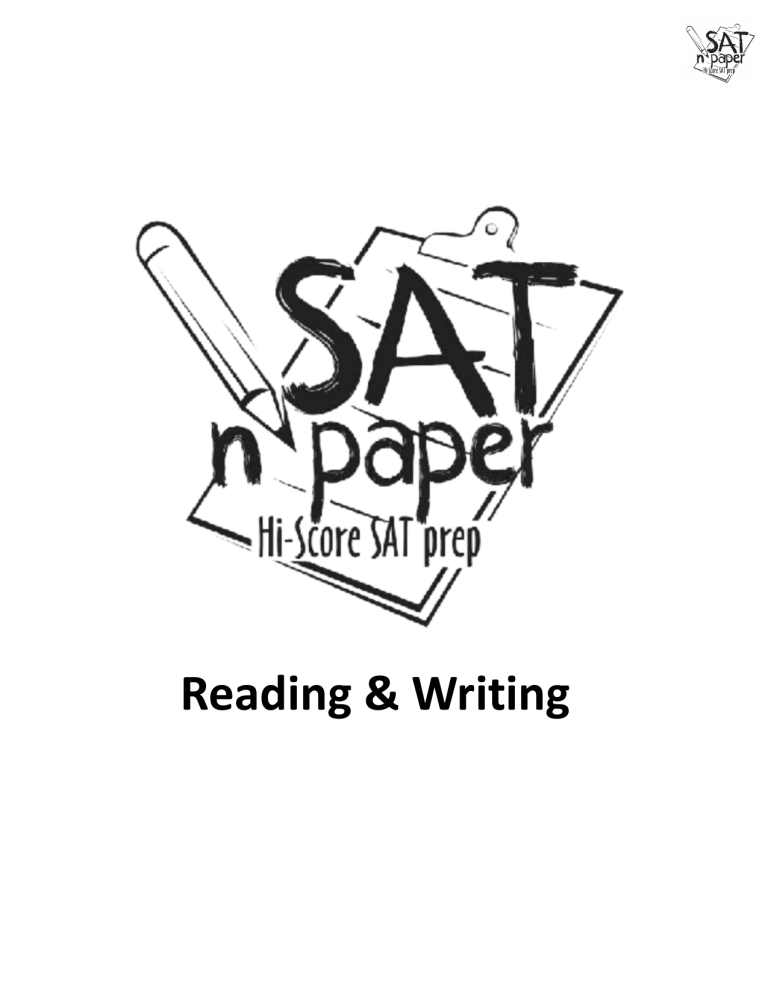 SAT Reading & Writing Prep Course: Lessons & Practice