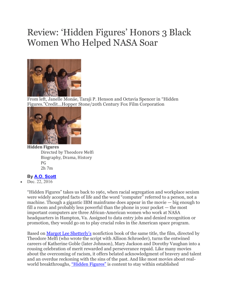 Review: Hidden Figures - NASA's Black Women