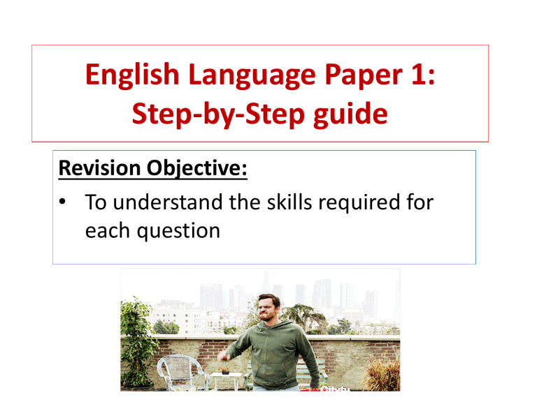GCSE English Language Paper 1 Revision Guide & Exam Tips