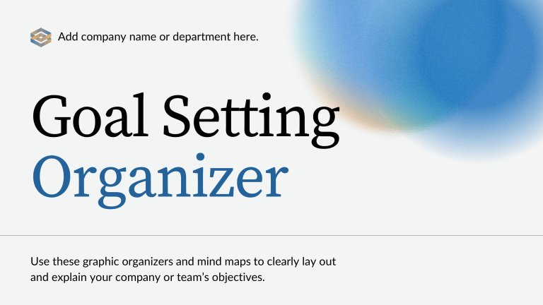 Goal Setting Organizer Template for Teams