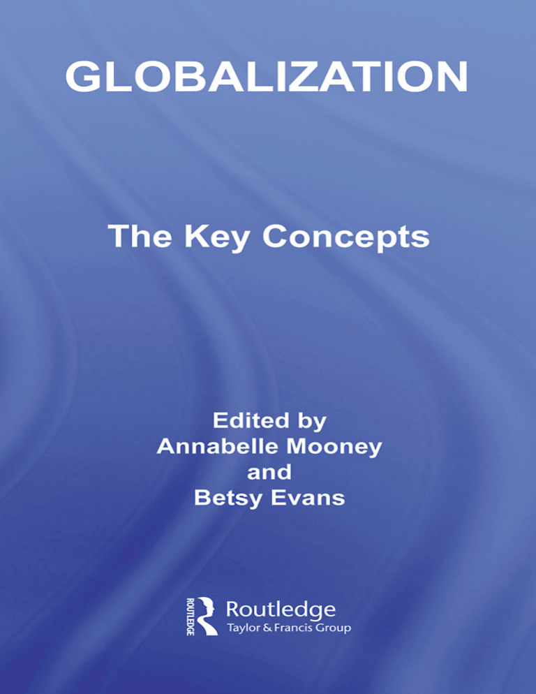 Globalization: The Key Concepts - Key Terms & Concepts