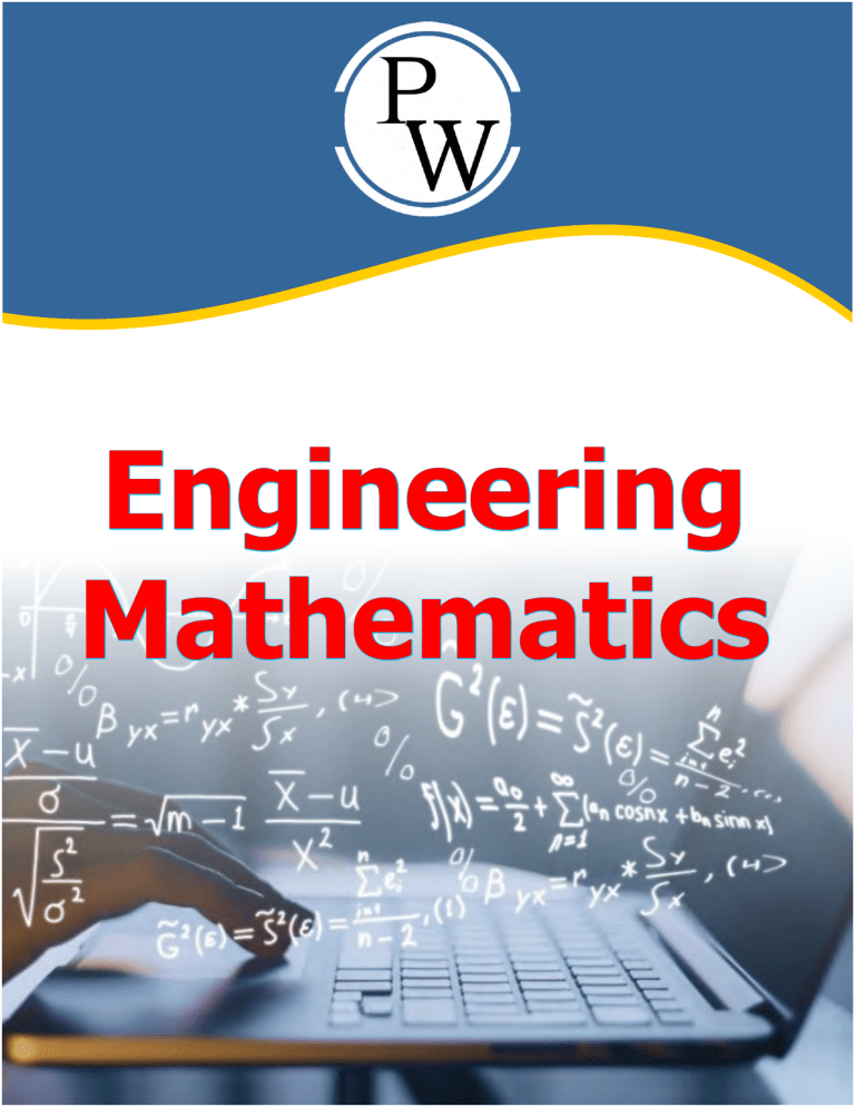 Engineering Mathematics Textbook by Physics Wallah