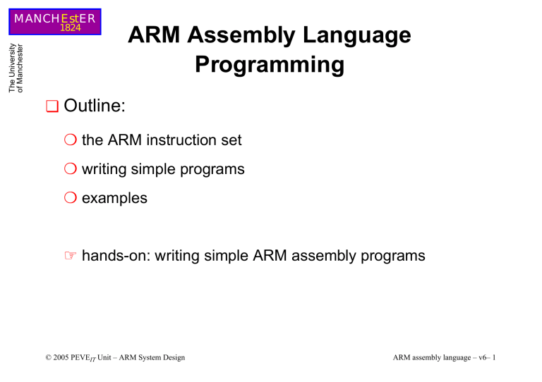 ARM Assembly Language Programming Course