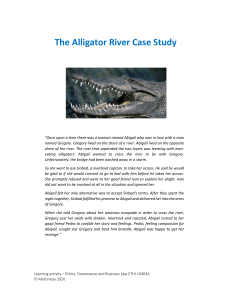 Alligator River Story: Character Analysis & Morality