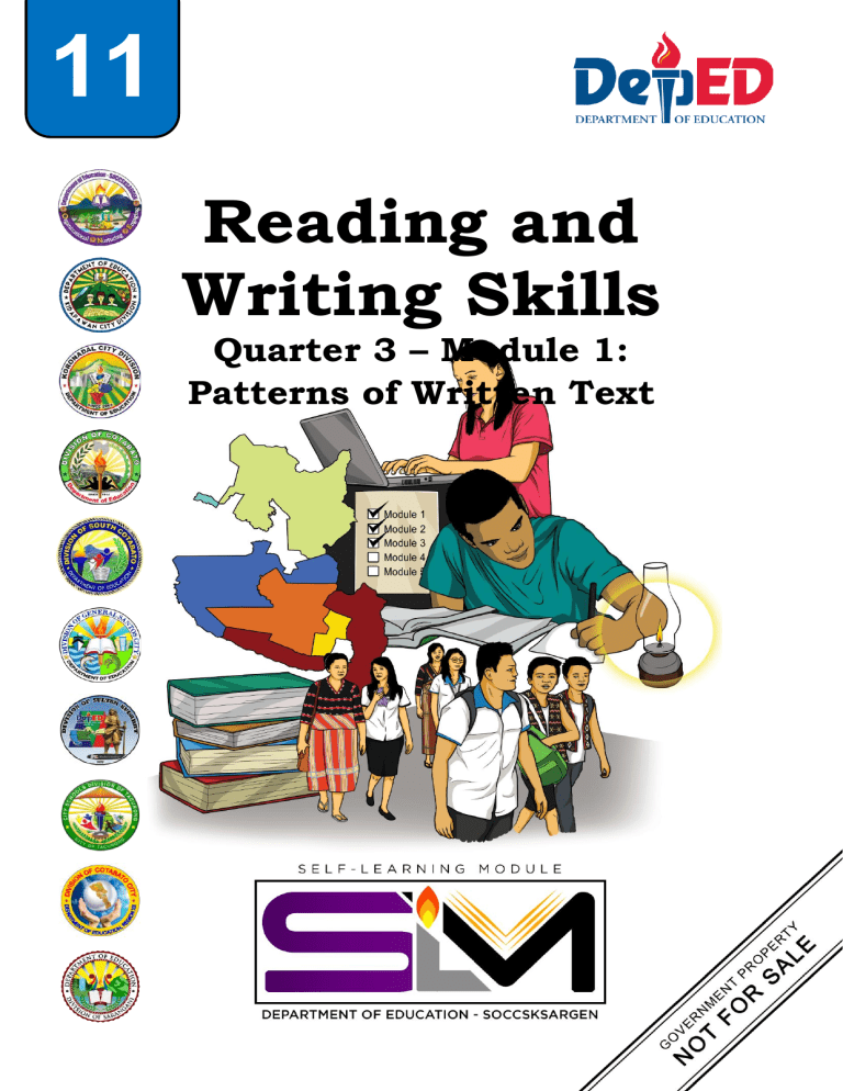 Grade 11 Reading & Writing Skills Module 1: Patterns of Written Text