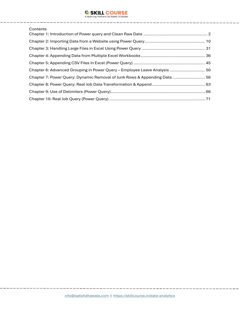 Master Power Query: Data Cleaning, Importing & Transformation Guide