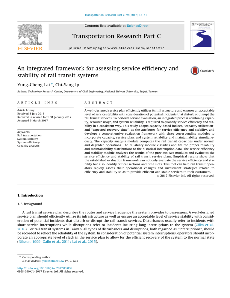 Rail Transit Efficiency & Stability Framework