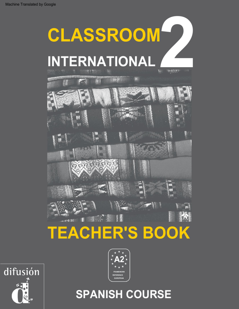 Aula Internacional 2 Spanish Teacher's Book