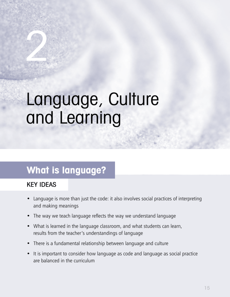 Language, Culture and Learning: A Guide to Teaching Languages