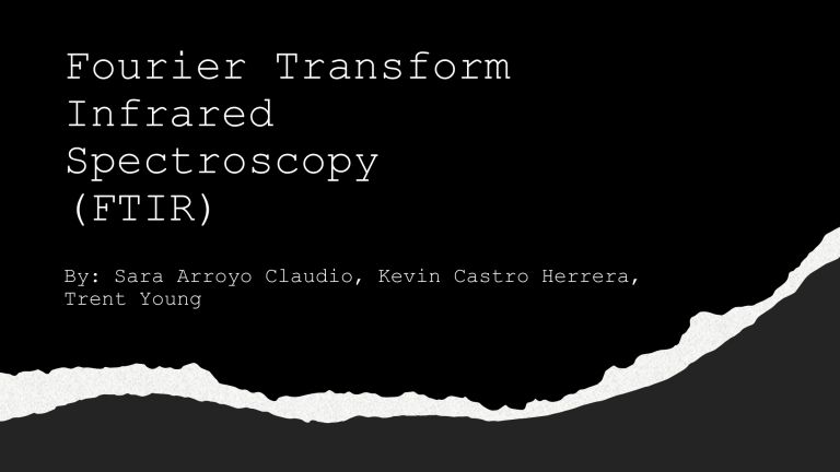 FTIR Spectroscopy Principles and Applications Presentation