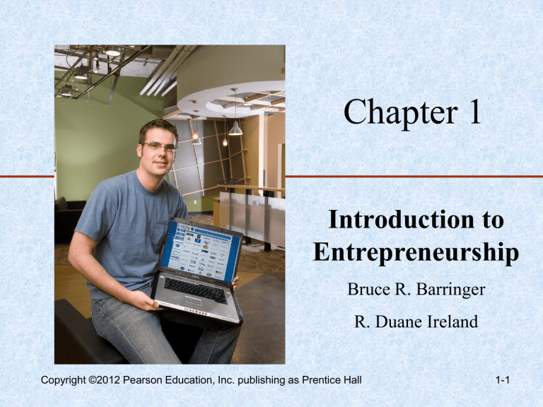Introduction to Entrepreneurship Textbook Chapter 1