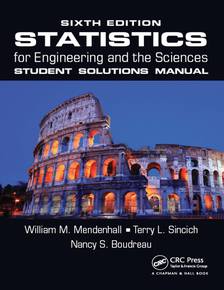 Statistics Engineering Sciences 6th Edition Solutions