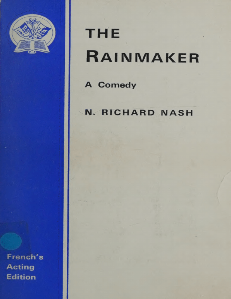 The Rainmaker by N. Richard Nash - Play Script