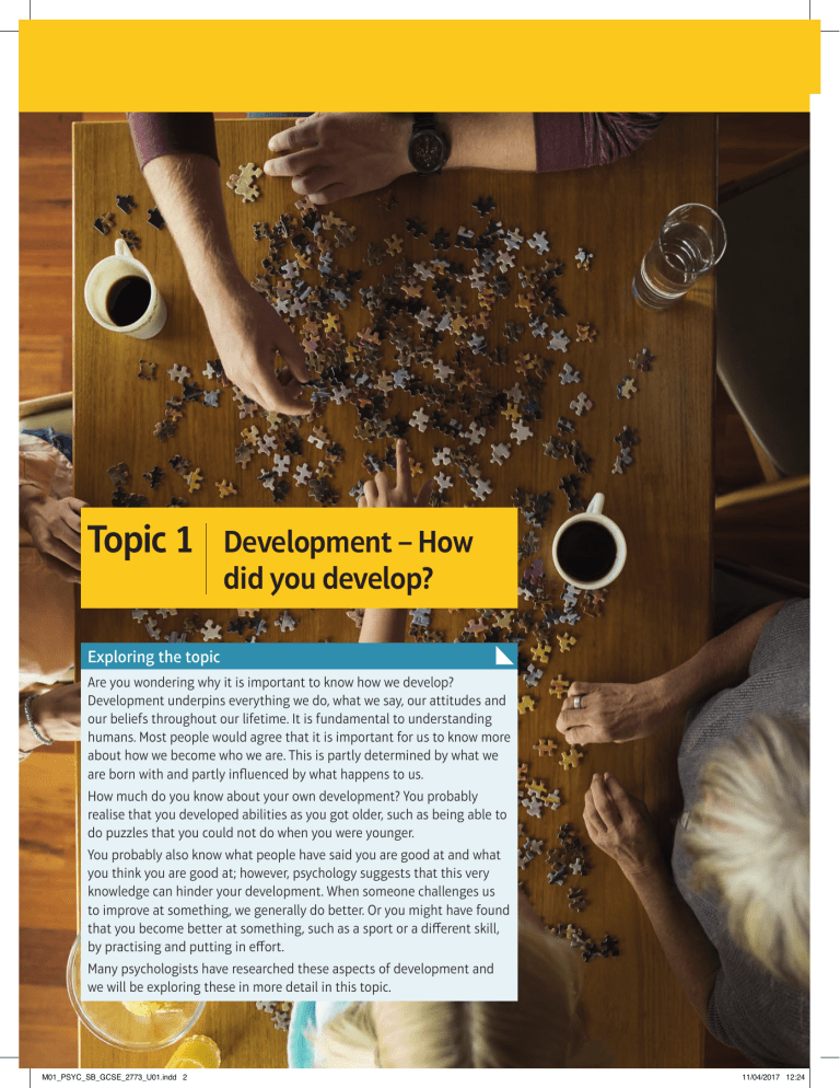 Psychology of Human Development Theories