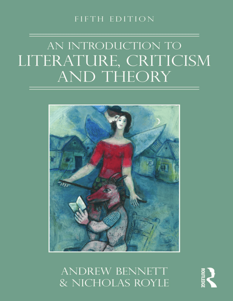 Intro to Literary Criticism Theory