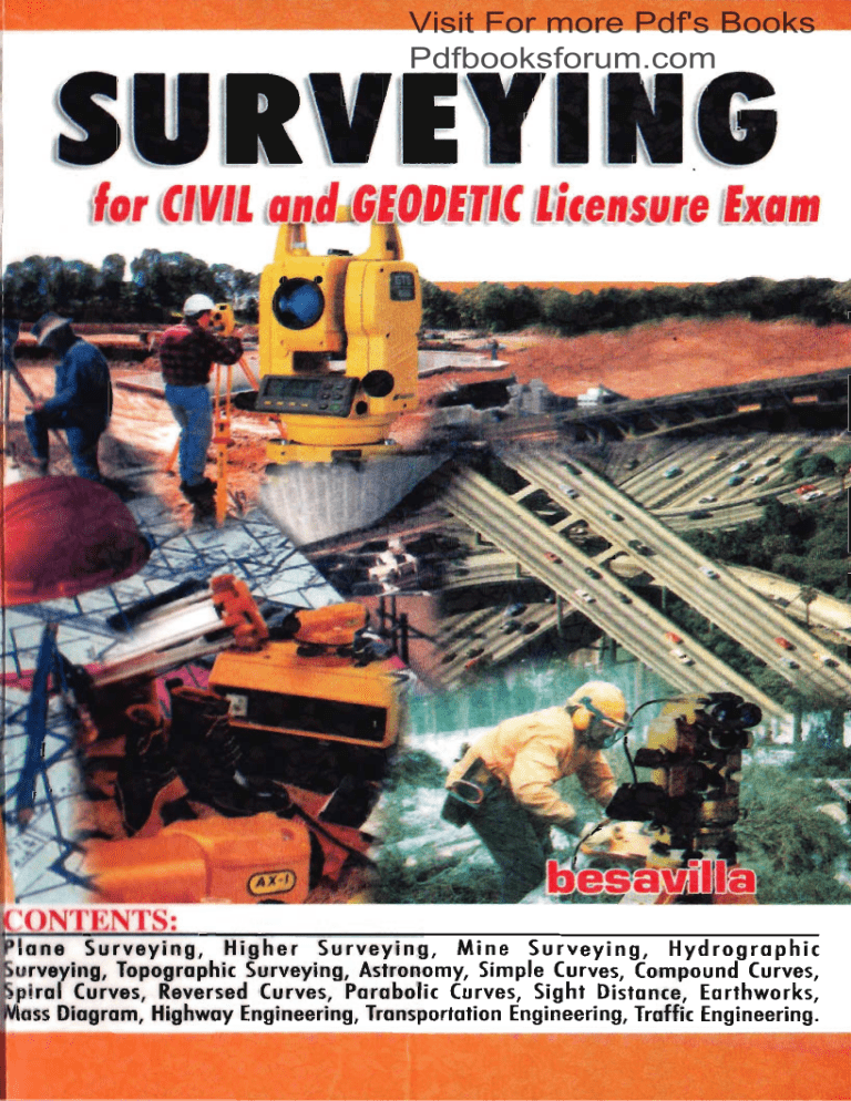 Surveying for Civil and Geodetic Licensure Exam Textbook
