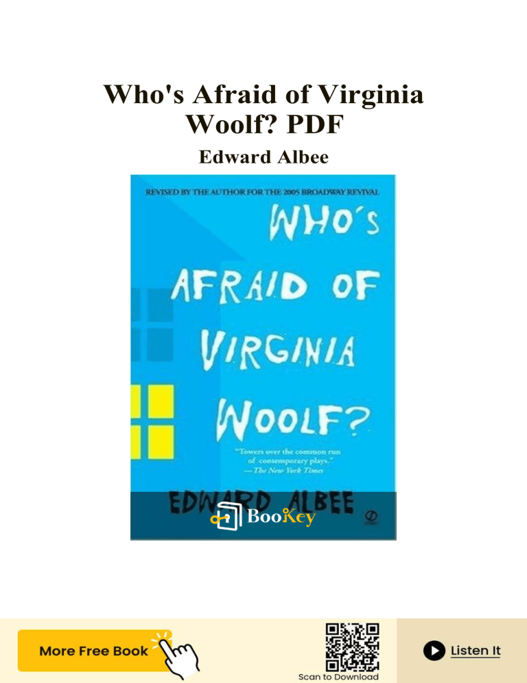 Who's Afraid of Virginia Woolf? Summary & Analysis Guide