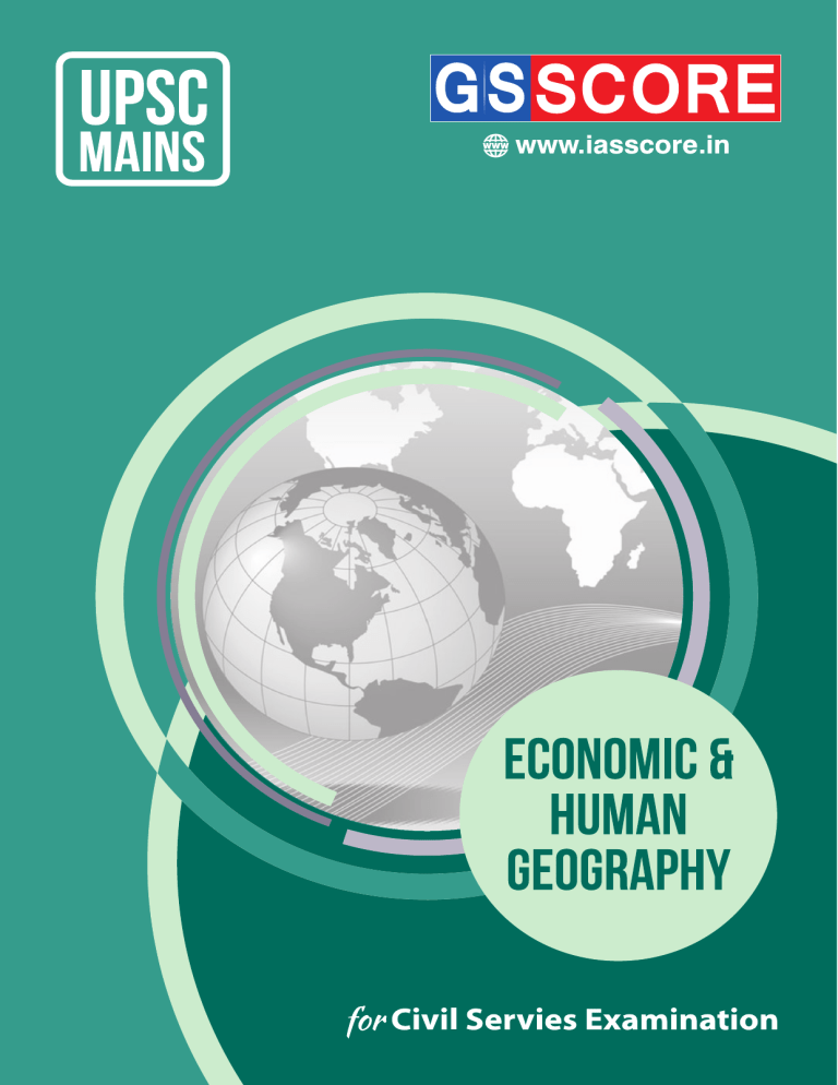 IAS Foundation Geography: Economic & Human Geography Notes