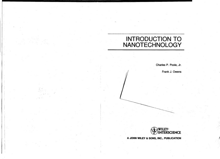 Introduction to Nanotechnology