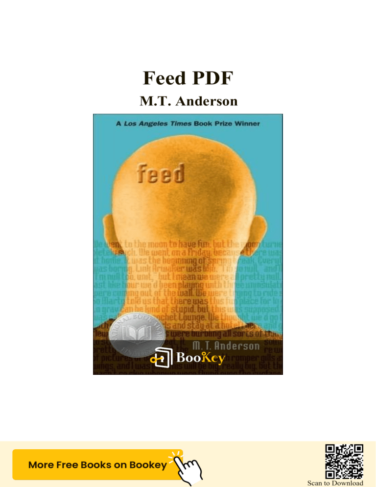 Feed by M.T. Anderson: Study Guide & Analysis
