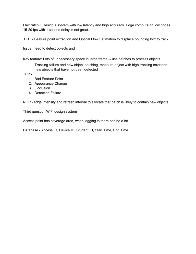 FlexPatch: Low-Latency Edge Computer Vision System