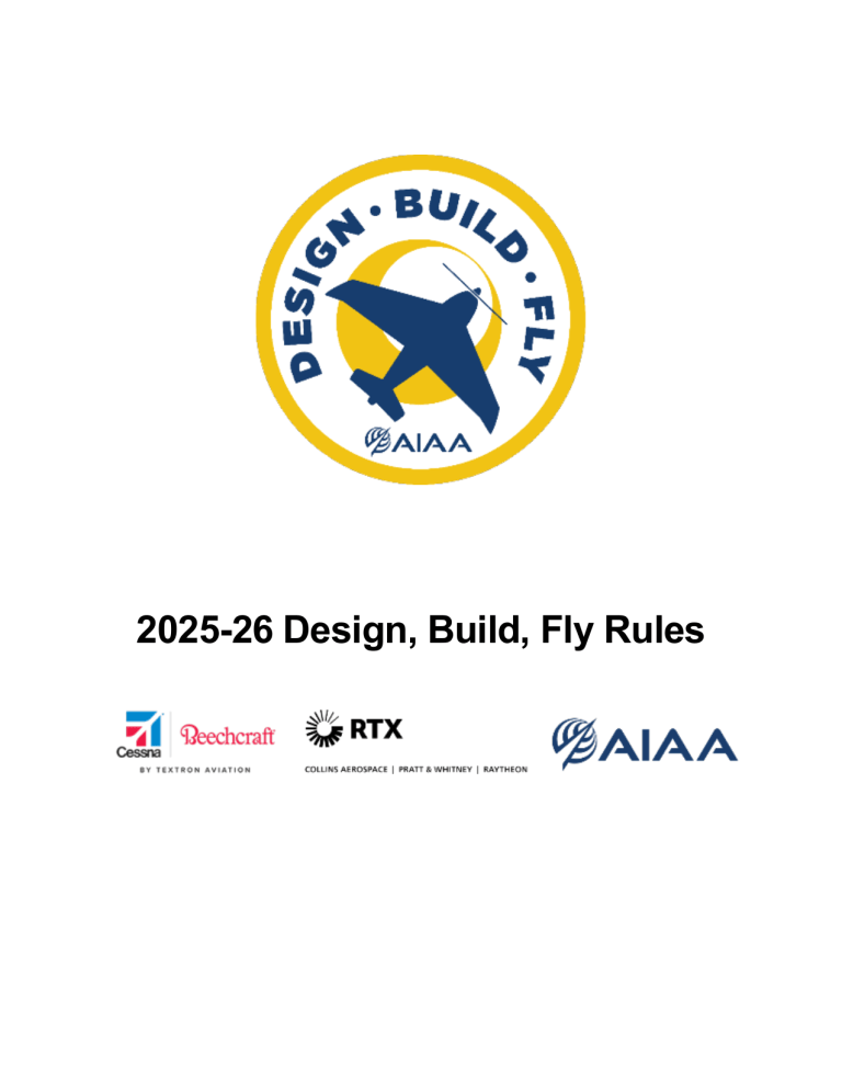 2025-26 AIAA Design Build Fly Rules