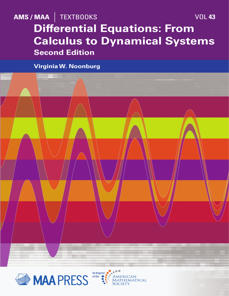 Differential Equations: From Calculus to Dynamical Systems
