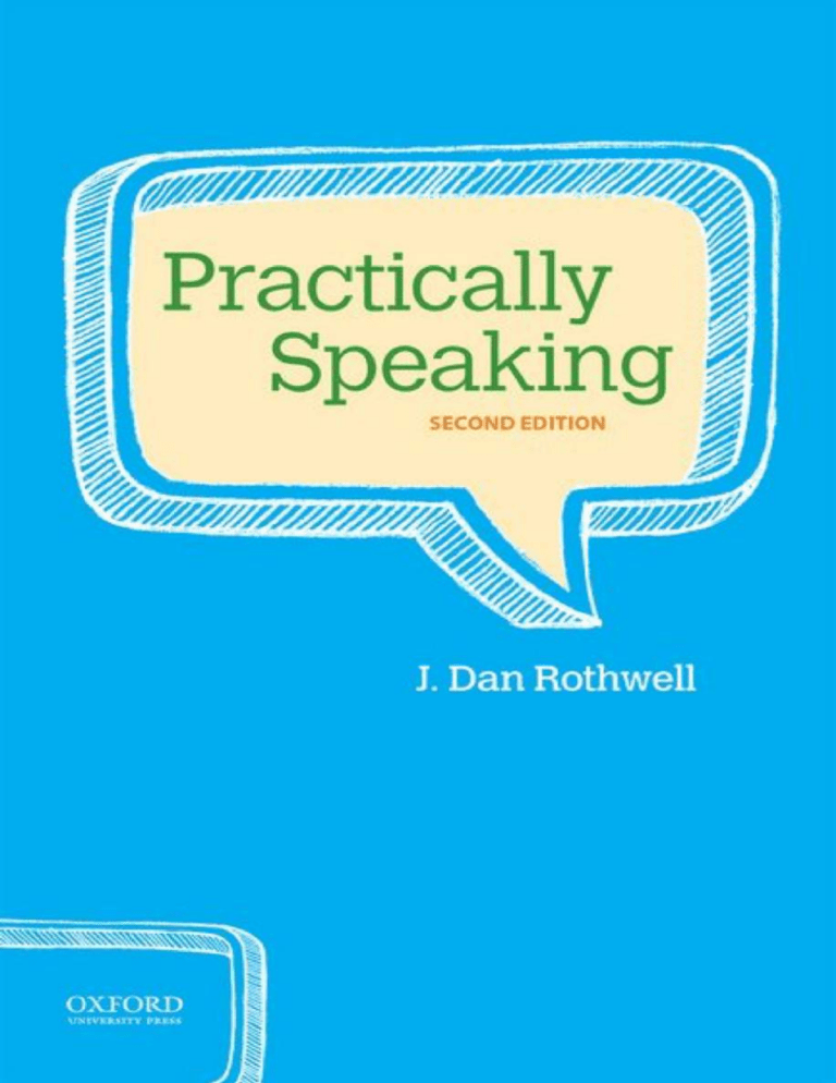 Practically Speaking Public Speaking Textbook