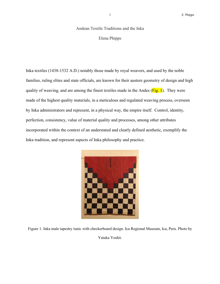 Inka Textiles and Andean Traditions