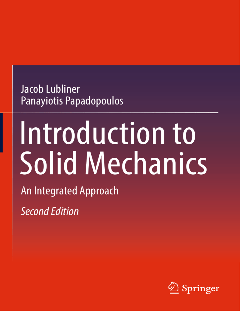 Introduction to Solid Mechanics Textbook