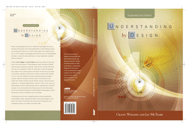 Understanding by Design: Curriculum Planning for Educators