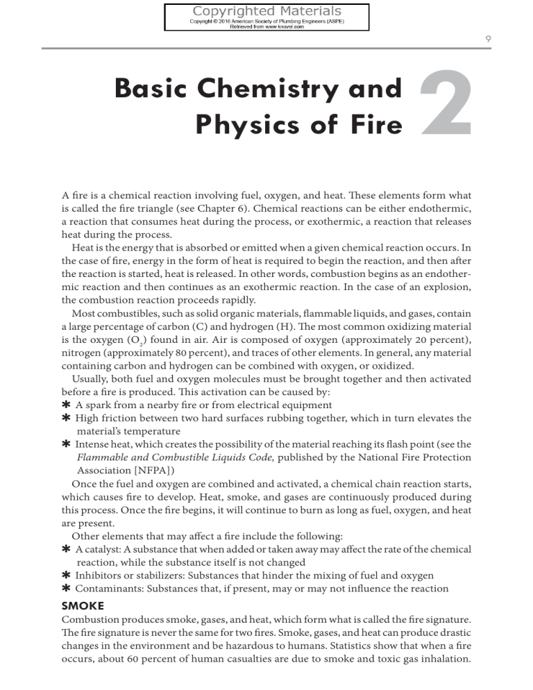 Basic Chemistry and Physics of Fire | Fire Protection Systems