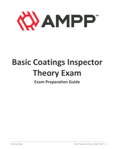 Basic Coatings Inspector Exam Guide