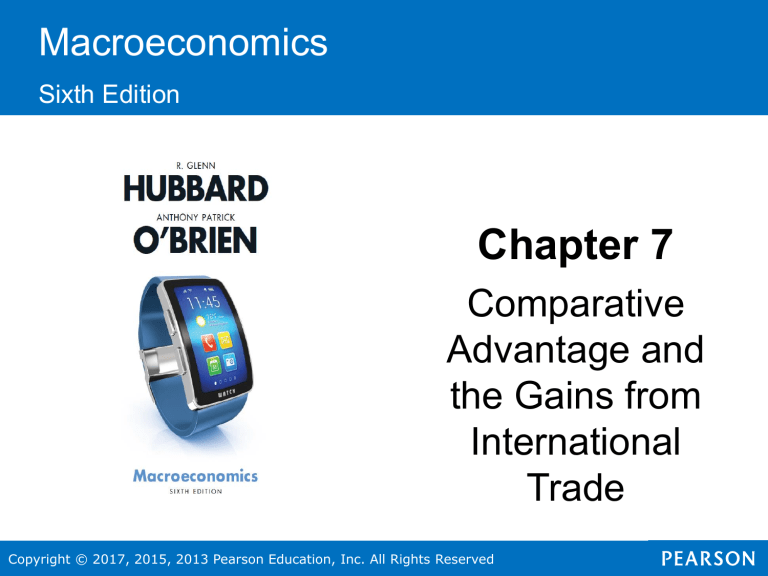 Macroeconomics Ch 7: Comparative Advantage & Gains from Trade