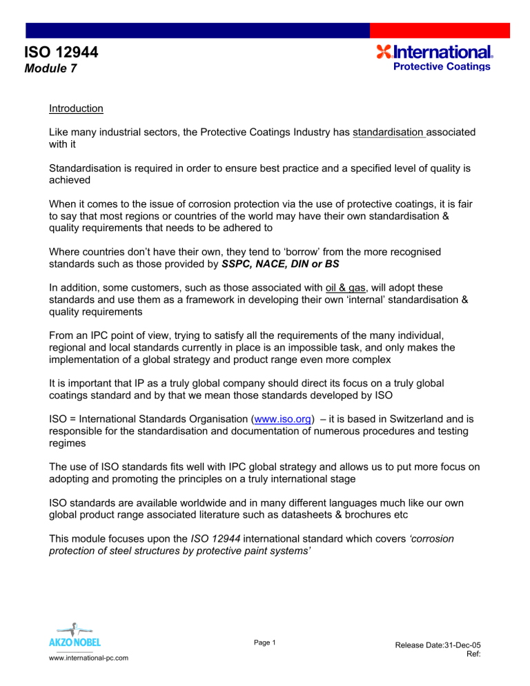 ISO 12944 Module 7: Corrosion Protection Training Guide