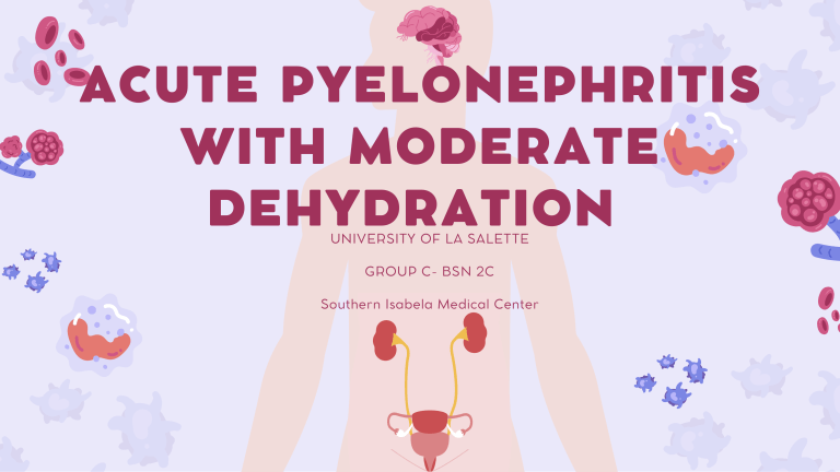 Acute Pyelonephritis Case Study with Dehydration
