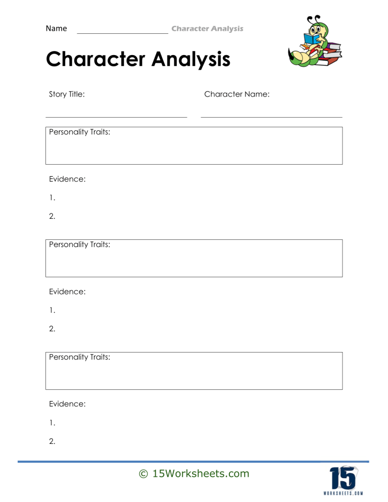 Character Analysis Worksheet