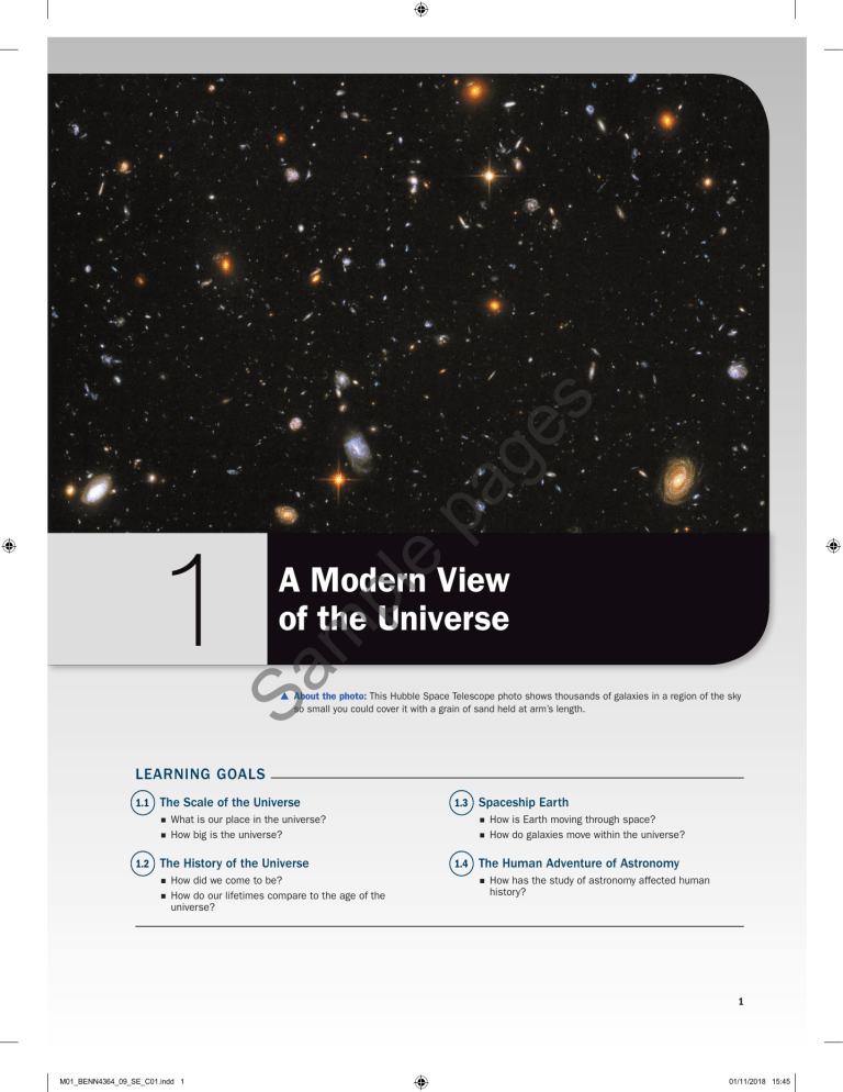 A Modern View of the Universe: Intro to Astronomy
