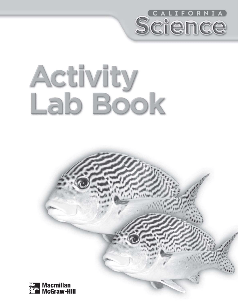 California Science Activity Lab Book