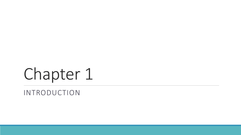 Chapter 1: Introduction to Programming Languages
